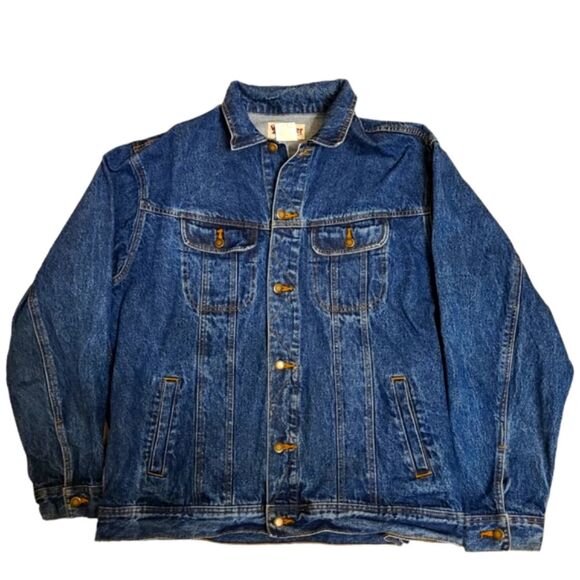 Wrangler | Jackets & Coats | Vintage Wrangler Rugged Wear Denim Jacket ...